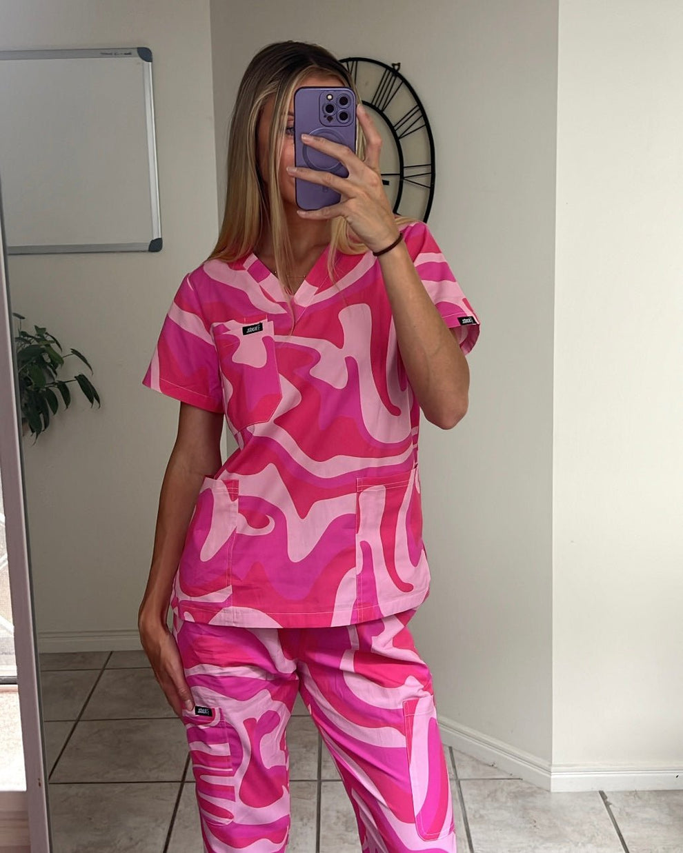 Raspberry Ripple Scrub Set – KODA SCRUBS